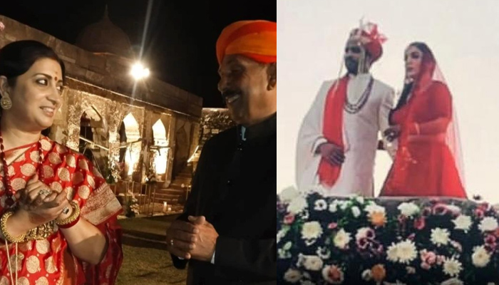 smriti iranis daughter shanelle gets married | ചുവപ്പിൽ തിളങ്ങി സ്മൃതി ...